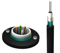 China G657A1 G657A2 Burial 4 Core Outdoor Fiber Optic Cable Steel Belt Steel Wire for sale