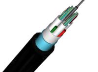 China Aluminium Armored Outdoor Fiber Optic Cable 48cores Direct Burial GYDTA 4km for sale