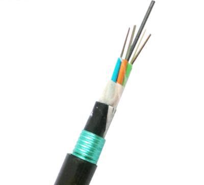 China G652D 48F Outdoor Direct Burial Armored Fiber Optic Cable Single Mode Anti Rodent for sale