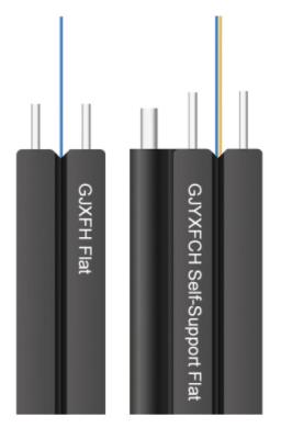 China GJYXFCH 4 Core Outdoor Fiber Optic Cable Single Mode FRP Member 1000N for sale
