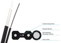 China Ftth Drop GJYXFCH 2 Core Outdoor Fiber Optic Cable G657a Two FRP Strength for sale