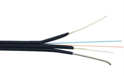 China 4 Cores LSZH Jacket Outdoor FTTH Drop Cable Single Mode Armored Fiber for sale