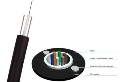 China 12 Core GJXY Indoor FTTH Drop Cable for sale