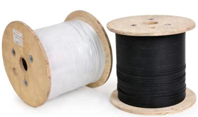 China 1 2cores LSZH Jacket Three Steel Wire Single Mode Fiber Optic Cable Ftth Drop G657A2 for sale