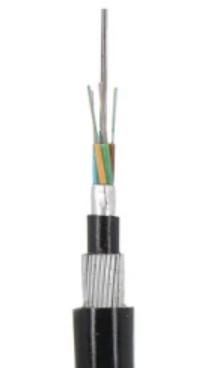 China Metallic 72Cores Double Jacket Outdoor Armored Fiber Optic Cable Aluminum Armor G657A for sale