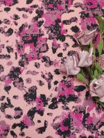 China Oeko Tex 100 Approved Leafy Printed Lace Fabric Complete Nylon Mesh Lining for sale