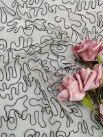 China Velvet Sequin Embroidered Fabric 125cm Wide OEKO TEX STANDARD 100 for sale