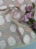 China Pineapple Two Tone Corded Lace Fabric For Children'S Wear 140cm Width for sale