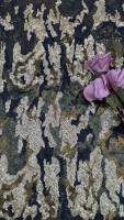 China 124cm Multi Color Sequins Embroidery Fabric With Ground Mesh For Evening Dress for sale