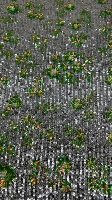 China Sequin Embroidered Fabric Elevate Your Designs With Elegance And Style for sale