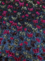 China Piece Dye Flower Sequin Embroidered Fabric For High-End Fashion Designers for sale