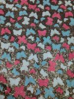 China Colorful Butterfly High quality Soft Sequin Embroidered Fabric Patttern Piece Dye Mesh Ground For Fashion  Dress for sale