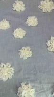 China 3D Laser Out Rose Fancy Fabric By The Yard Colored Embroidery Fabric Lady Dress For Garment Brands for sale