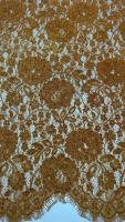 China Chenille Yarn Lace Fabric for sale