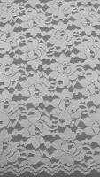 China 54 Inch White Color Stretch Floral Corded Elastic Lace Fabric For Women Clothing for sale
