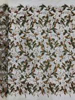 China Delicate Floral Mesh Sequin Embroidered Fabric  For Home  Decoration Lady garment for sale