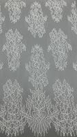 China Spring And Summer Season 100% Nylon French Chantilly Thread Lace With Floral Design Soft Hand-Feel White Color For Fashion Dress for sale