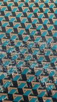 China Vibrant Printed Sequin Embroidery With Geometric Patterns Clear Sequin Ground Full Width for sale