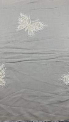 China Luxury Elegant And Durable Butterfly Embroidered Lace Fabric For Home Textile Suit for sale