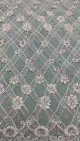China Leafy New Embroidery Luxary Flower 100% knit Embroidery Fabric Lace Fabric Wedding Birthday Occasions for sale