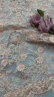 China Leafy New Collection Embroidery Luxary Flower 100% knit Embroidery Fabric Lace Fabric Wedding Birthday Occasions Beautiful Dress for sale