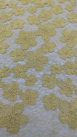 China Beaded Embroidery Durable and Elegant  Luxary knit Embroidery Fabric Lace Fabric Wedding Birthday Occasions Lovely Beaded Fabric for sale