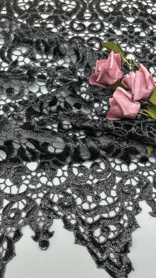 China Luxury Shine Sequin Embroidery Elegant Lace Fabric Luxary knit 3D Flower Embroidery Fabric Lace Fabric Dinner Birthday Occasions Hight Quality For Ladies Fabric for sale