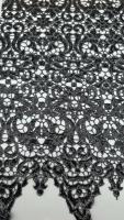China Luxury Shine Sequin Embroidery Elegant Lace Fabric Luxary knit 3D Flower Embroidery Fabric Lace Fabric Dinner Birthday Occasions Hight Quality For Ladies Fabric for sale