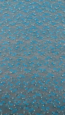 China Luxary Beaded Embroidery Lace Fabric Durable and Elegant Lace Embroidery Fabric  Wedding Birthday Occasions Hight Quality Beaded Embroidery Lace for sale
