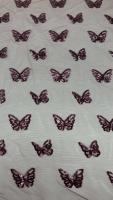 China Luxary Butterfly Sequin Embroiderey Fabric Durable and Elegant Luxary Embroidery Fabric Wedding Birthday Occasions Hight Quality Sequin Embroidery Lace Fabric for sale