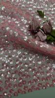 China Beautiful Sequin Embroiderey Metallic Fabric Durable and Elegant Luxury Sequin Embroidery Fabric Wedding Party Occasions Sequin Embroidery Fabric for sale