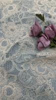 China Leafy Sequin Embroidery Lace Fabric Fabric Durable and Elegant Embroidery Lace Fabric Wedding Party Occasions Embroidery Fabric for sale