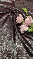 China Luxury 100% Polyester Leafy Sequin Embroidery Fabric Shine Sequin Fabric for sale