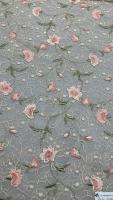 China 100% Cotton Embroidery Lace Fabric Floral Elegent Embroidery Fabric For Party  Dress for sale