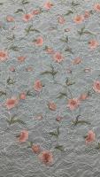 China Floral Elegent Embroidery Lace Fabric Party 100% Cotton High Quality Luxary Style for sale