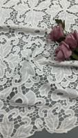 China Lace Fabric 3D Floral Elegent Embroidery Fabric Laser Tech Party Luxary Style Lace Fabric for sale