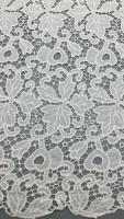 China Lace Fabric 3D Floral Elegent Embroidery Fabric Laser Tech Party Luxary Style Lace Fabric for sale