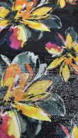 China 3D Floral Sequin Embroidery Fabric For Birthday Party Dress for sale