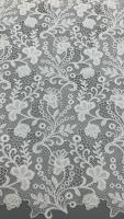 China Embroidery Lace Fabric 100% cotton Luxary Party Style Laser Breathe Embroidered Fabric for sale