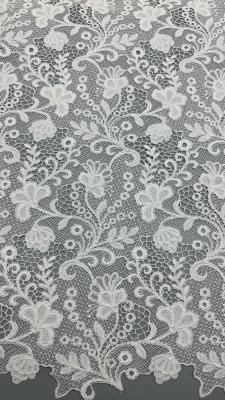 China Embroidery Lace Fabric 100% cotton Luxary Party Style Laser Breathe Embroidered Fabric for sale