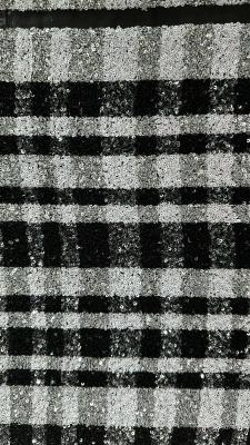 China Leafy Luxary Sequin Embroidered Fabric New Collection Plaid Style Fashion Show Fabric for sale