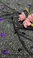 China Leafy Luxary Sequin Embroidered Lace Fabric 3D Floral Elegent Wedding Embroidery Fabric for sale