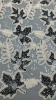 China 100% Polyester Sequin Embroidered Fabric Breathe And Elegent Wedding Party Sequin Fabric for sale
