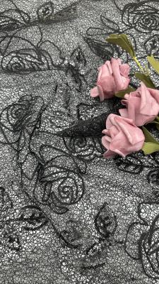 China Polyester Sequin Corded Lace Fabric Elegant Sequin Embroidered Lace Sequin Fabric for sale
