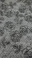 China Polyester Sequin Corded Lace Fabric Elegant Sequin Embroidered Lace Sequin Fabric for sale