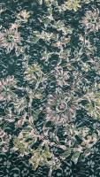 China Customized Embroidery Lace Fabric Elegant 3D Floral Embroidered Luxary 100% Cotton for sale