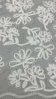 China 100% Cotton Leafy Corded Lace Fabric Embroidered Lace Fabric Elegent for Clothes for sale