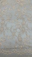 China Wedding Party Essential Leafy Embroidery Lace Fabric Elegent Embroidered Fabric for sale