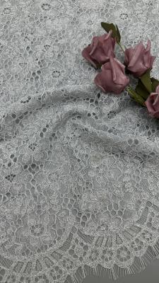 China Polyester Viscose Cotton Spandex White 100% Embroidered Lace Fabric for sale