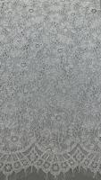 China Polyester Viscose Cotton Spandex White 100% Embroidered Lace Fabric for sale